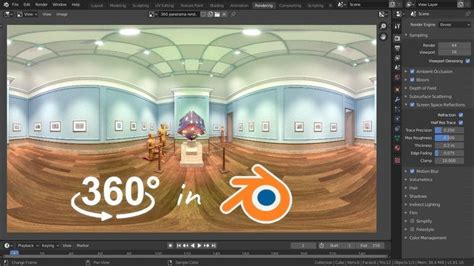 how to make 360 panorama renders using blender cycles