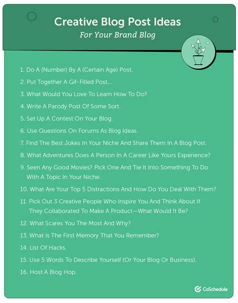Blog Ideas Generator Vrogue