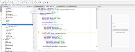 android cannot find the declaration of element scrollview stack