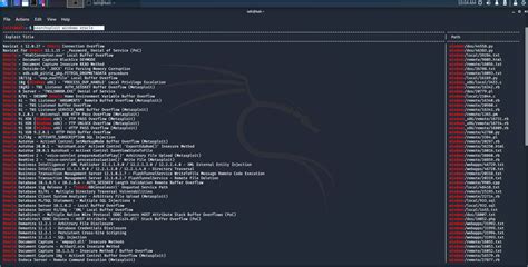 encontrar o exploit offline usando o searchsploit no kali linux