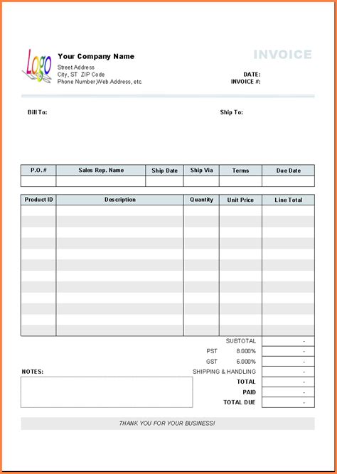 Contoh Invoice Excel Wood Scribd Indo Images
