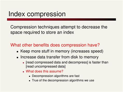 Ppt Index Compression Powerpoint Presentation Free Download Id 2088025