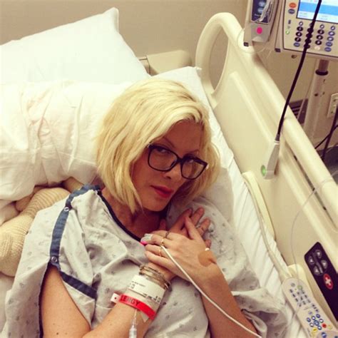 tori spelling shares photo from hospital bed i ve learned that one