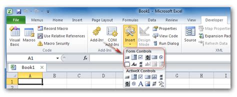where are forms toolbar and combo box in excel 2007 2010