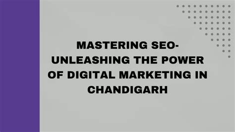 Ppt Mastering Seo Unleashing The Power Of Digital Marketing In