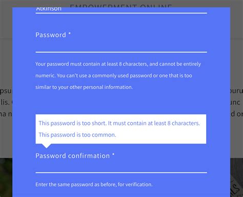 python moving password validation errors for django usercreationform