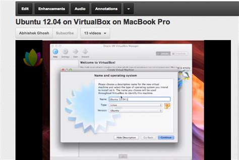 Virtualization Video Guide Ubuntu On Macbook Pro With Virtualbox