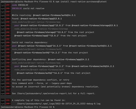 reactjs react native problem with dependencies and archiving my