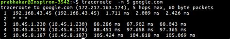 Traceroute Command In Linux With Examples Geeksforgeeks