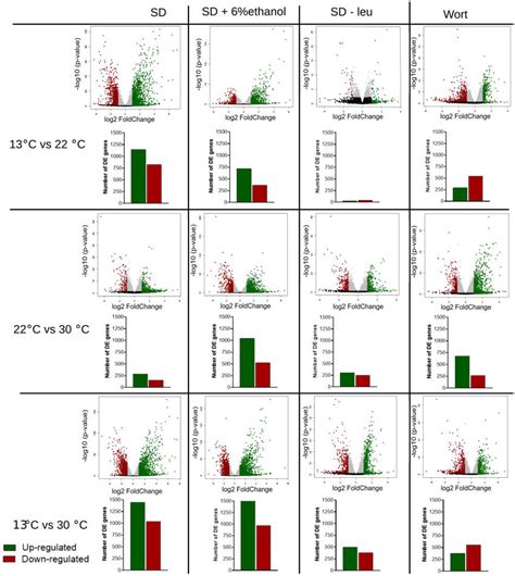 Volcano Plots And Histograms Representing The Differential Expression