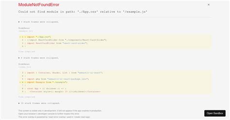 react card slider examples codesandbox