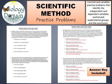 scientific method controls and variables teaching resources