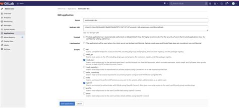 configure gitlab as an oauth authentication identity provider in