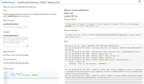 send fcm push notifications with aws lambda function