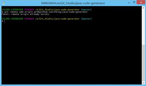 git 提示fatal remote origin already exists 错误解决办法 git ricky fung