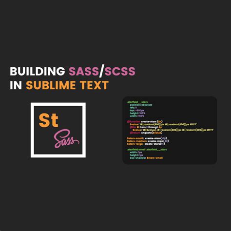 building sass and scss in sublime text codesmite