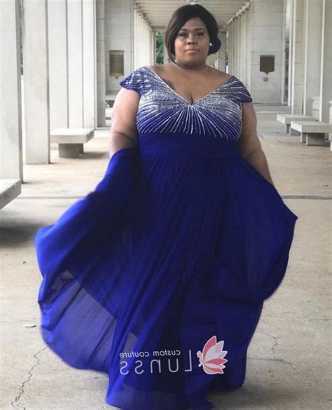 Blue Plus Size Wedding Dresses