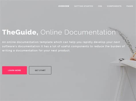 top 3 online documentation help tutorial html5 templates