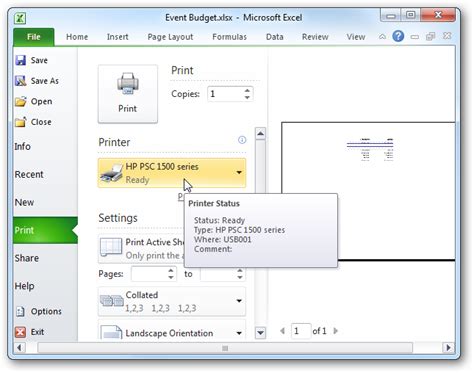 print only selected areas of a spreadsheet in excel 2007 and 2010