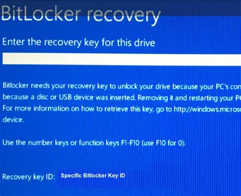 bitlocker asks to verify recovery key after switch to from legacy boot