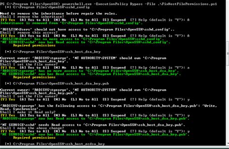 error while executing fixhostfilepermissions ps1 · issue 844