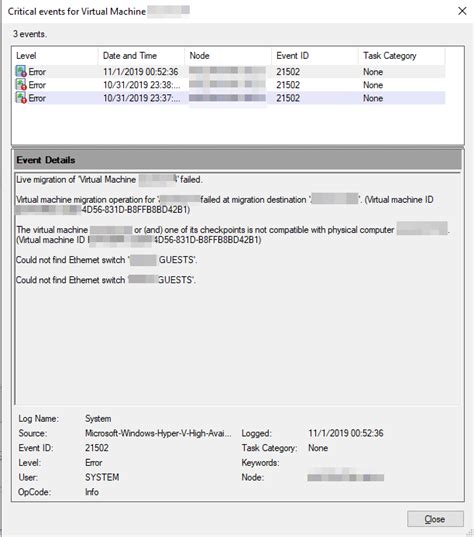 checkpoint references a non existent virtual switch working hard in