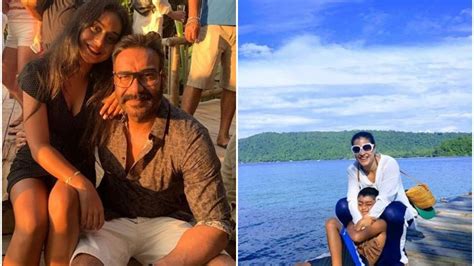 Kajol Ajay Devgns Thailand Beach Holiday With Daughter Nysa And Son