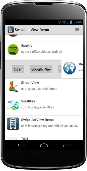 android how to handle right to left swipe gestures stack overflow