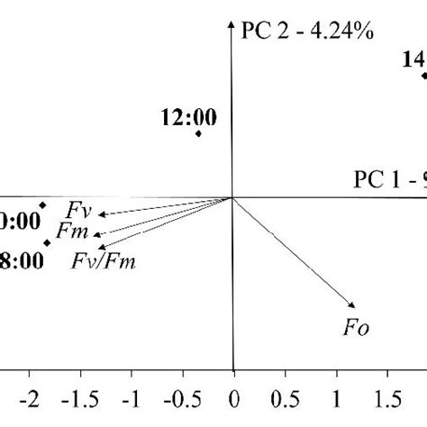 Analysis Of The First Two Principal Components Associated With Initial
