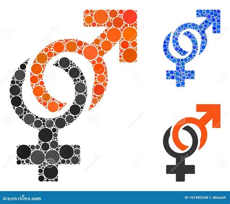 Sexual Symbols Mosaic Icon Of Circles Stock Vector Illustration Of