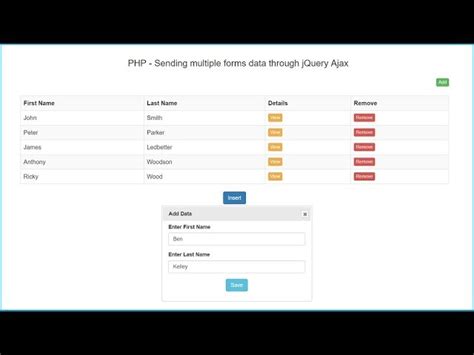ajax image insert update delete in mysql database using