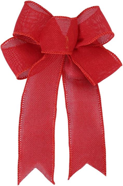 Ribbon Wreath Bow 5in Wide 10in Long Tails Christmas Tree