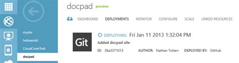 static site generation with docpad on windows azure web sites