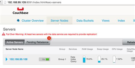 couchbase cluster on docker swarm using docker compose and docker