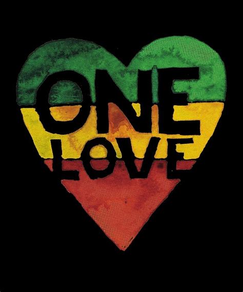 One Love Music Rasta Reggae Heart Peace Roots Posters By Roarr