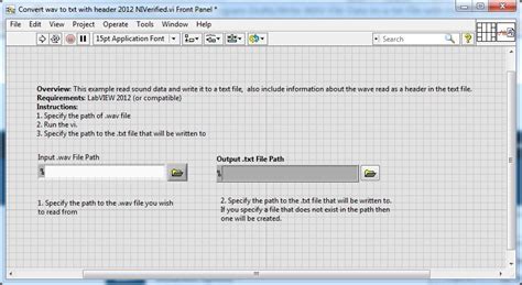 write wav file data to a txt file with header information using