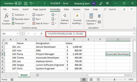 vlookup in excel how to use excel vlookup function edureka