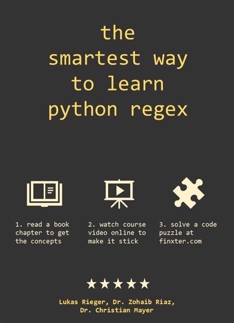 [ebook] the smartest way to learn python regex finxter