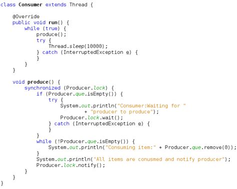 java latte thread communication with wait notify and notifyall in