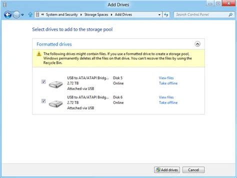 how to use storage spaces in windows 11 10