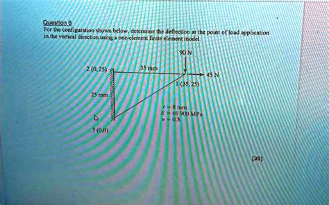 Solved Question 6 For The Configuration Shown Below Determine The