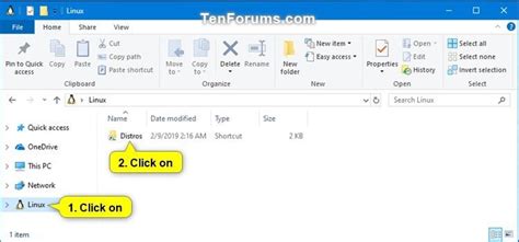 add or remove linux from navigation pane in windows 10 tutorials