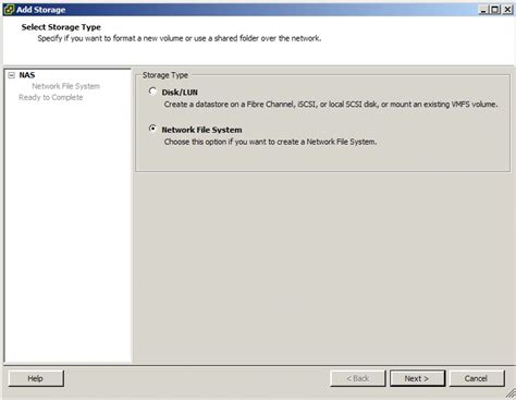 configuring readydata for vmware esxi using nfs answer netgear support