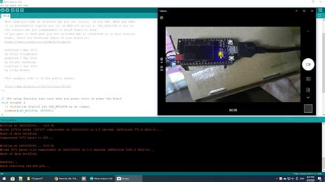 esp32 board manager install and blink example for arduino