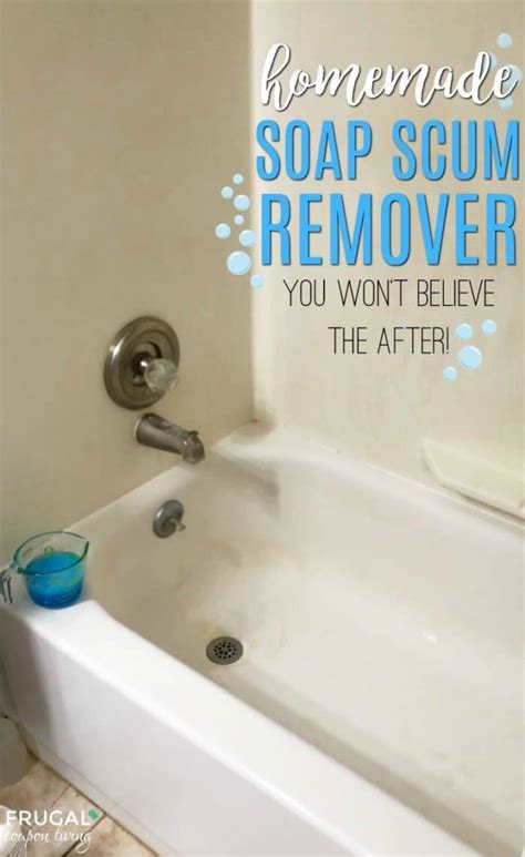 Homemade Soap Scum Remover 2 Ingredient Diy Cleaning Solution