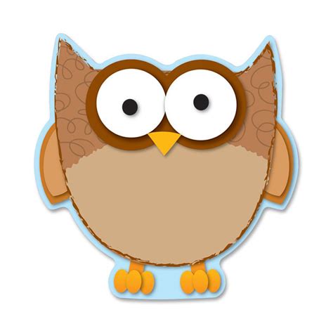 Carson Dellosa Assorted Owl Cut Outs Bulletin Board Set