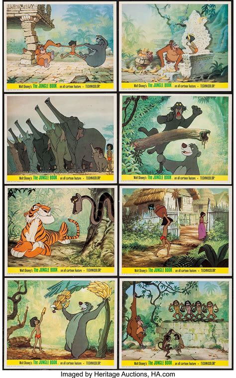 The Jungle Book Walt Disney Productions 1967 Lobby Cards Disney