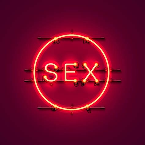 Premium Vector Neon Banner Sex Text On The Red Background Vector