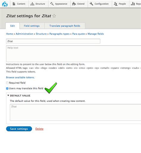 multilingual paragraphs configuration paragraphs drupal wiki guide