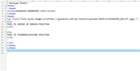 how to create and use unordered list in html